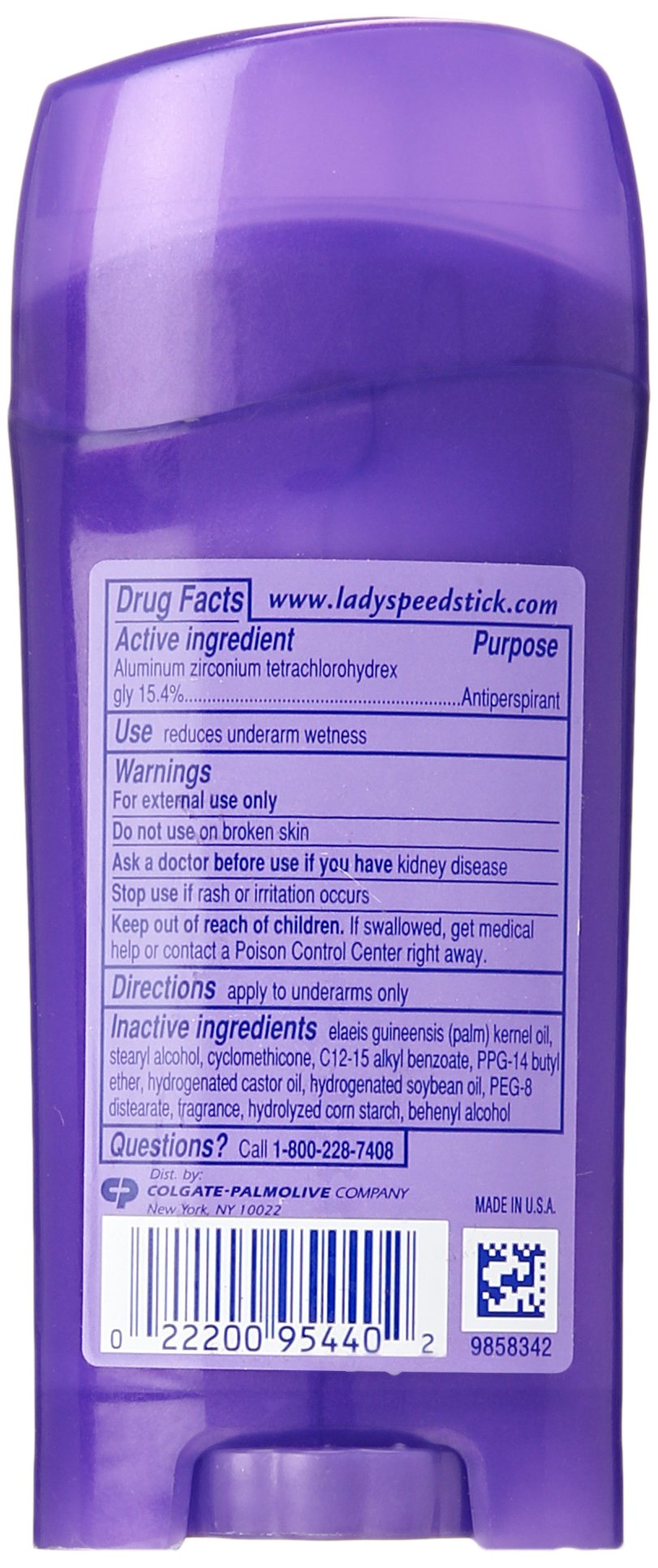 Lady Speed Stick Antiperspirant Deodorant, Invisible, Powder - 2.3 oz ...