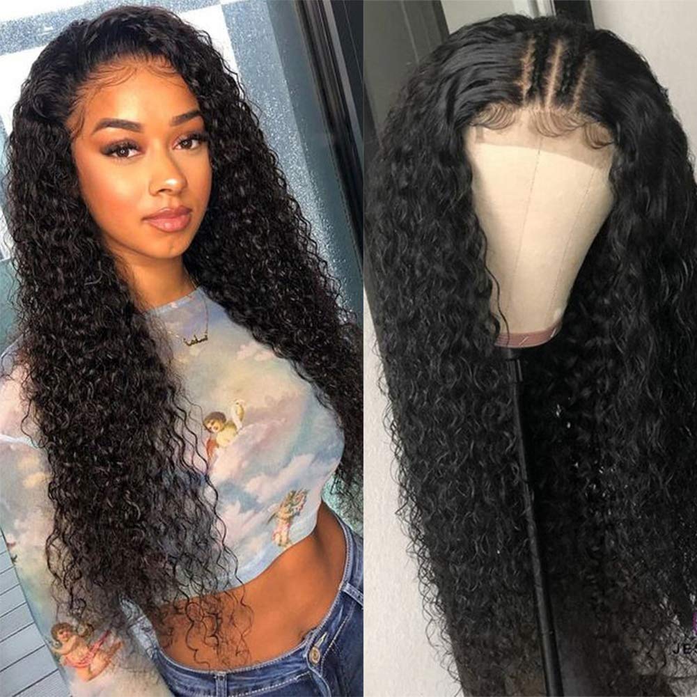 Iris Queen 4x4 Lace Front Wigs Human for Black Women Curly Human ...
