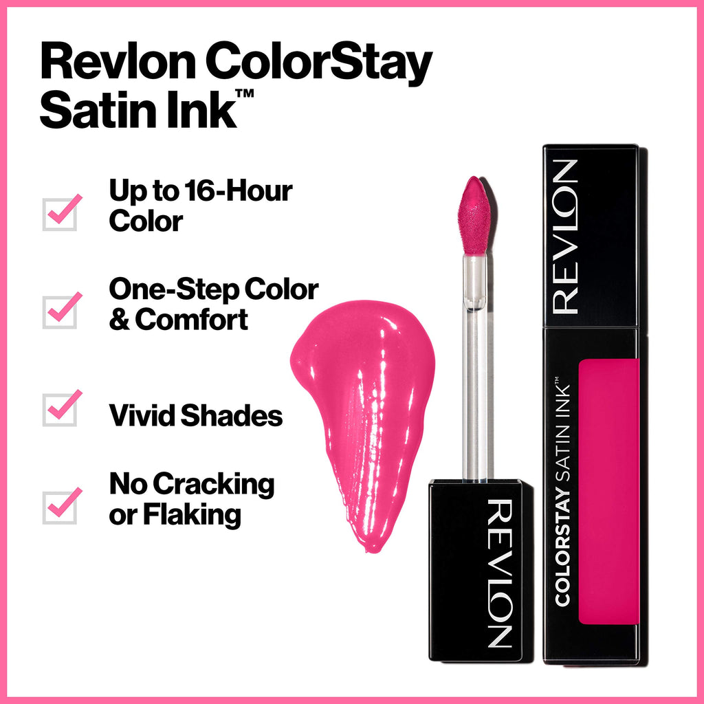 Revlon ColorStay Satin Ink Liquid Lipstick, Longwear Rich Lip Colors ...